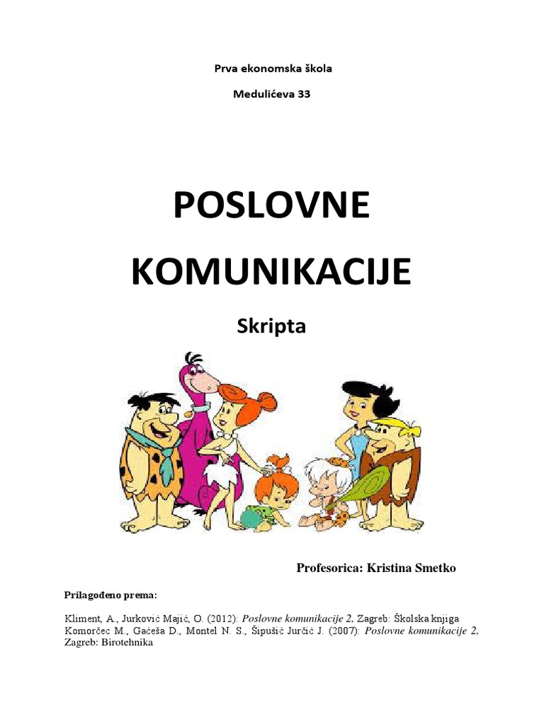 Skripta 8 - Poslovne Komunikacije | PDF