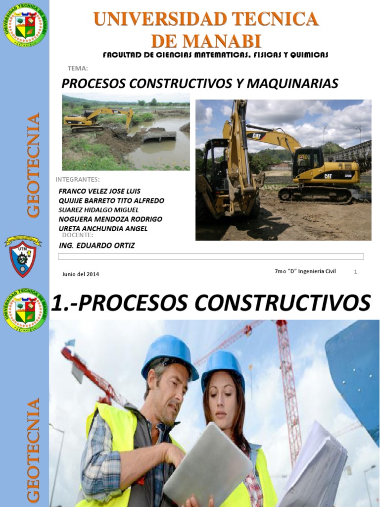 Procesos Constructivos en Geotecnia | PDF | Ingeniero civil | Ciencia y ...