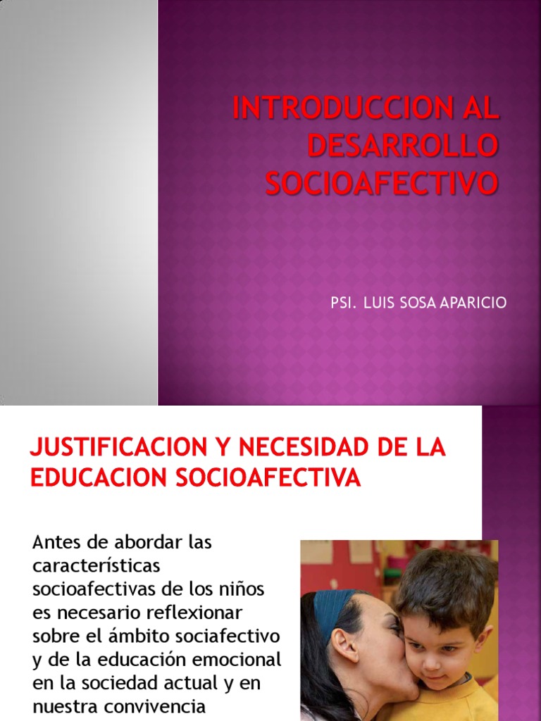 Introduccion Al Desarrollo Socioafectivo Tema 1 | PDF | Las emociones ...