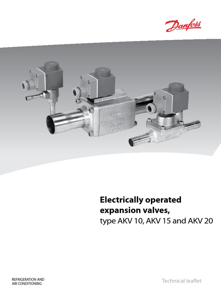 AKV Valvulas Expansion Electronica | PDF | Valve | Mechanical Engineering