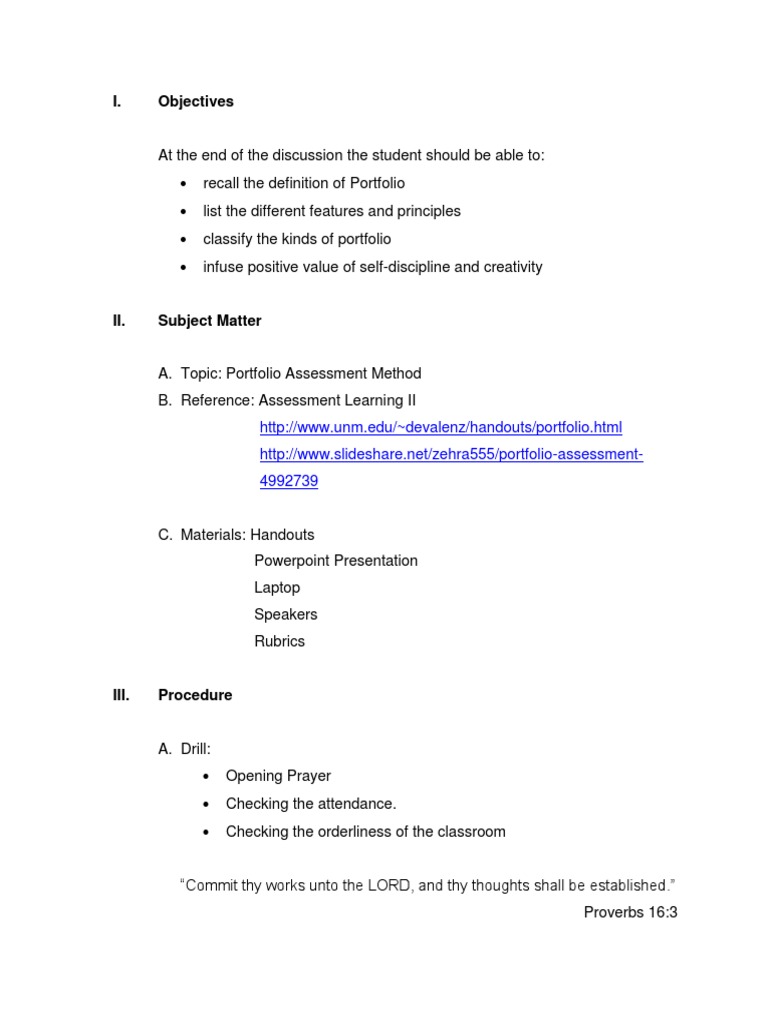 Portfolio Assessment in Education | PDF | Educational Assessment ...