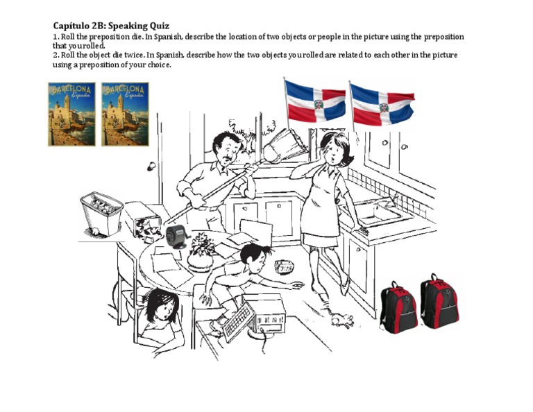 Spanish Prepositions Quiz Guide | PDF