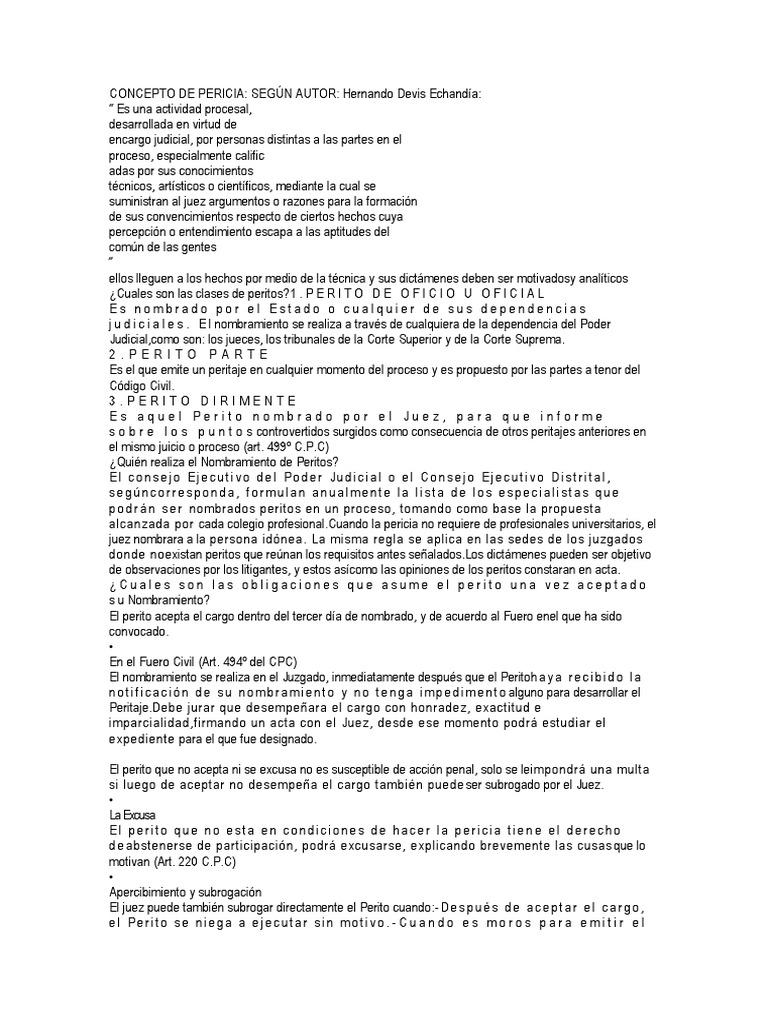 Definición y Clases de Pericia Jurídica | PDF | Virtud | Instituciones ...