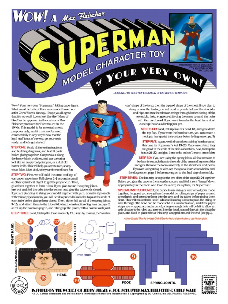 Max Fleischer Superman Model | PDF
