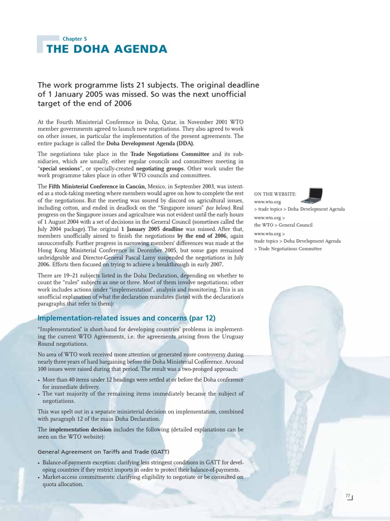 Doha | PDF | Doha Development Round | World Trade Organization