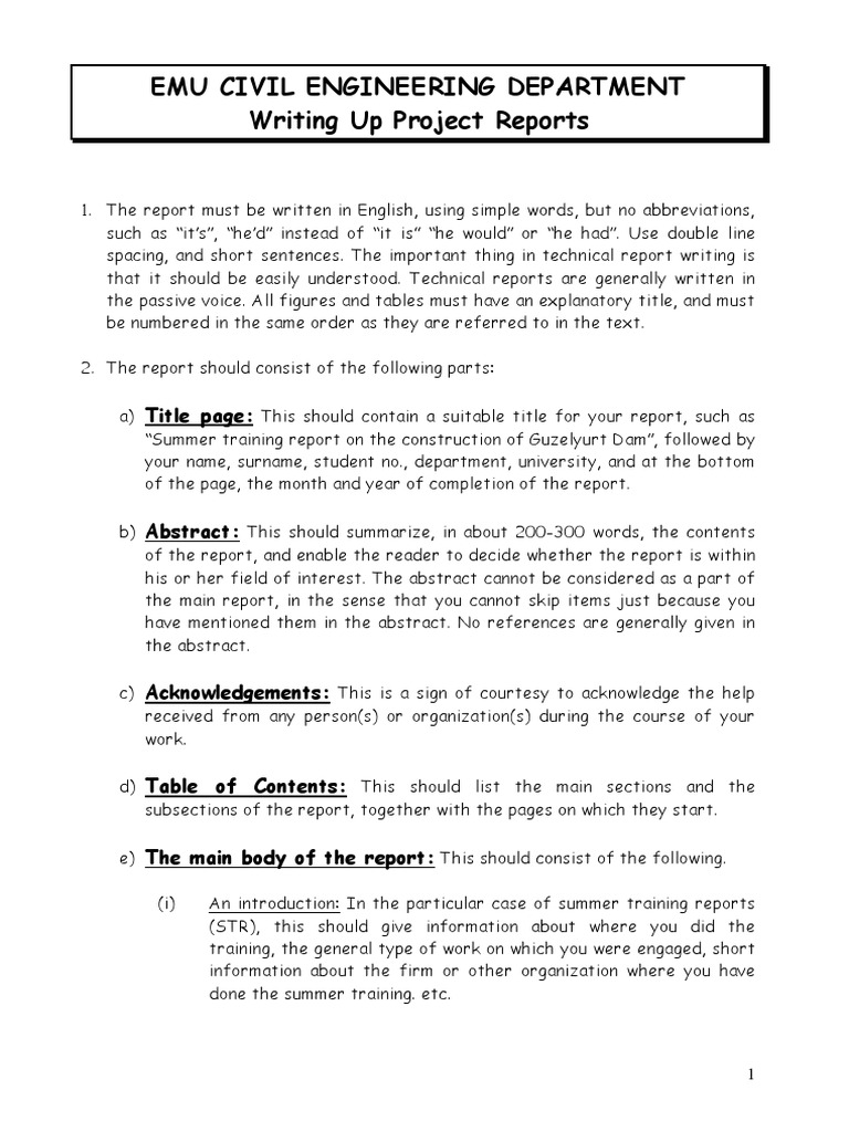 Report Writing Format | PDF | Information | Cognition