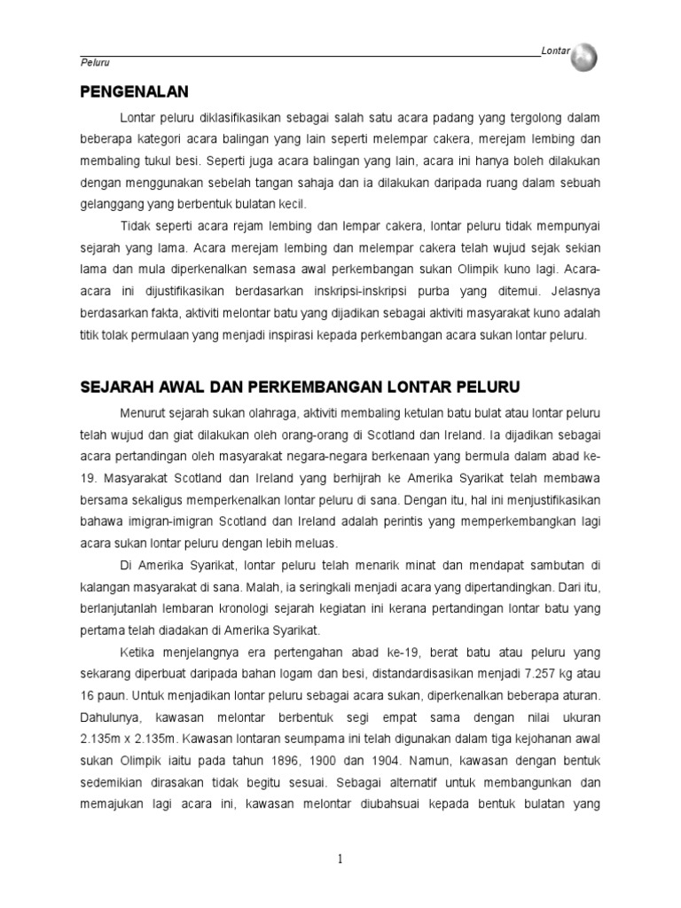 Lontar Peluru | PDF