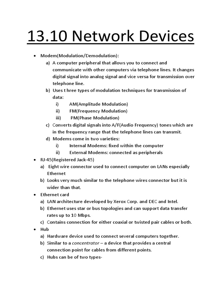 Computer | PDF | Modulation | Computer Network