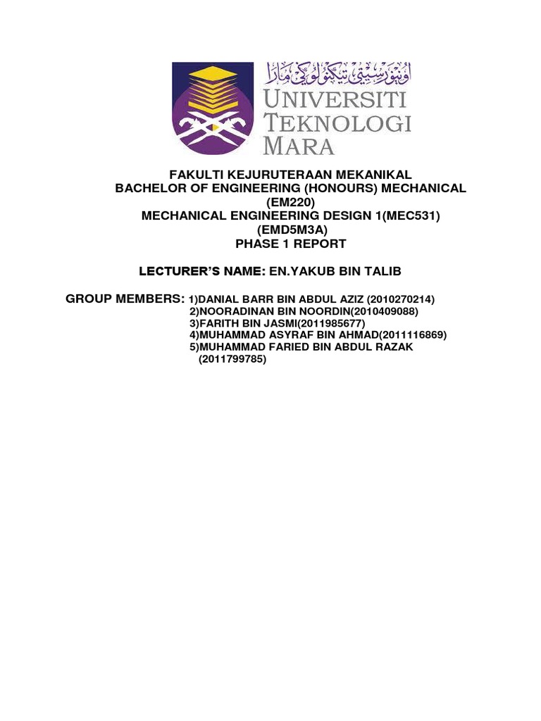 Hovercraft Design, Phase 1 Report | PDF | Vehicles | Transport
