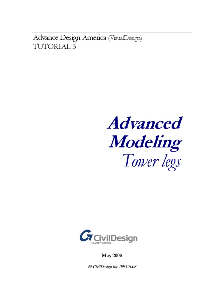 Advanced Modeling: Tower Legs | PDF | Control Key | Cartesian ...