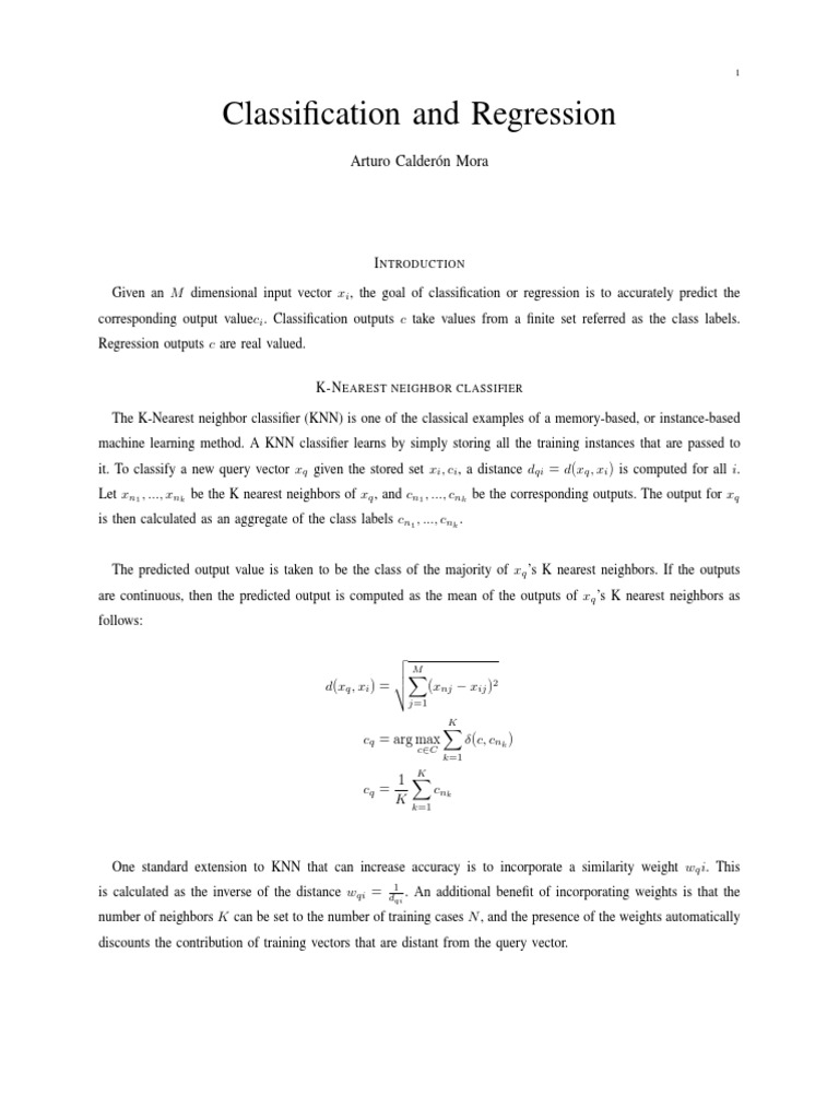 Classification and Regression Techniques for Collaborative Filtering: K-Nearest Neighbors, Naive ...