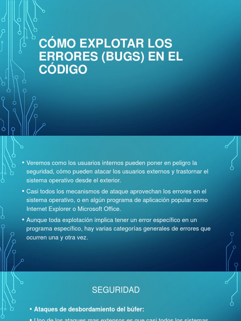 Cómo Explotar Los Errores (Bugs) en | PDF | Informática