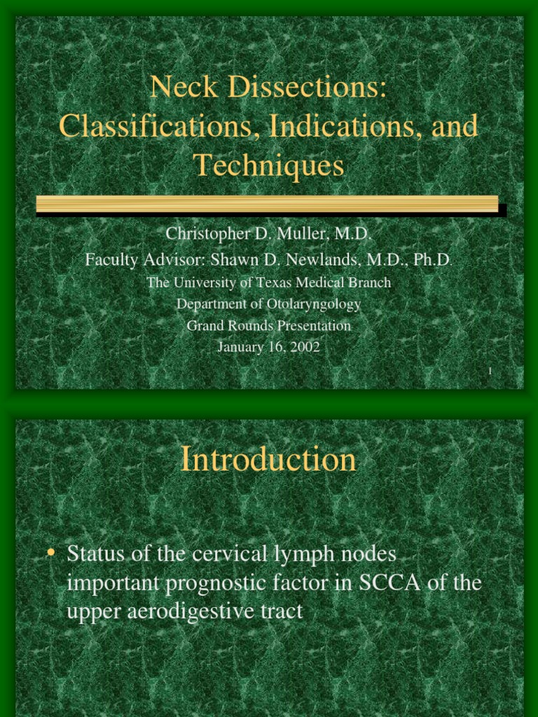Neck Dissection PPs Presentation | PDF | Neck | Animal Anatomy