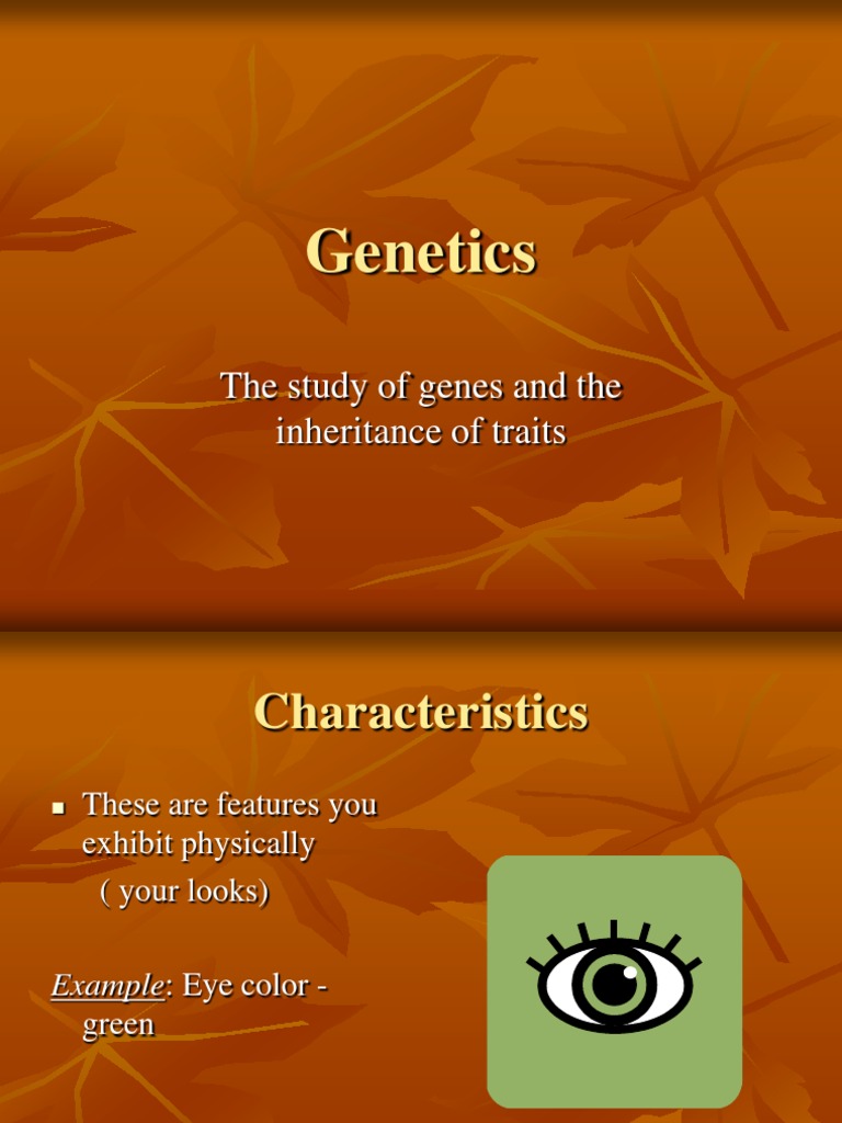 Genetics: The Study of Genes and The Inheritance of Traits | PDF