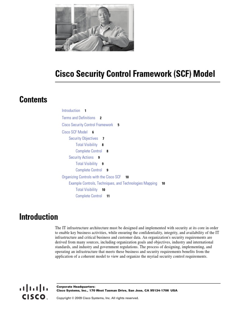 Cisco Security Control Framework (SCF) Model | PDF | Threat (Computer ...