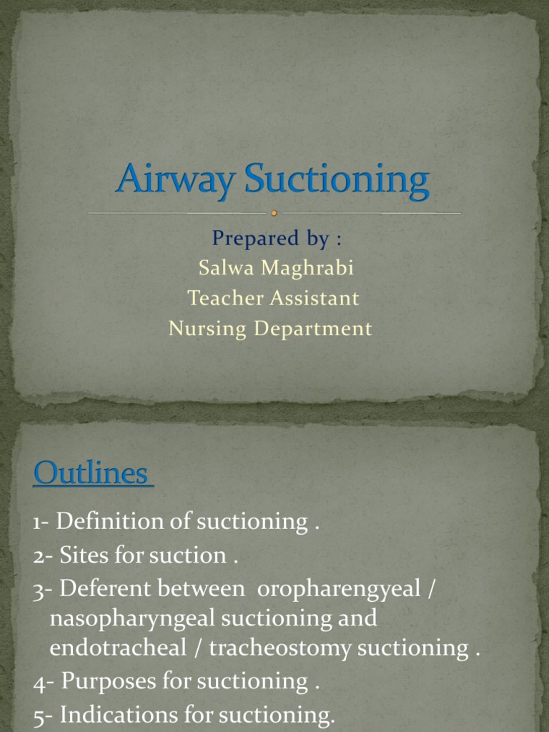 Airway Suctioning | PDF | Respiratory Tract | Respiration