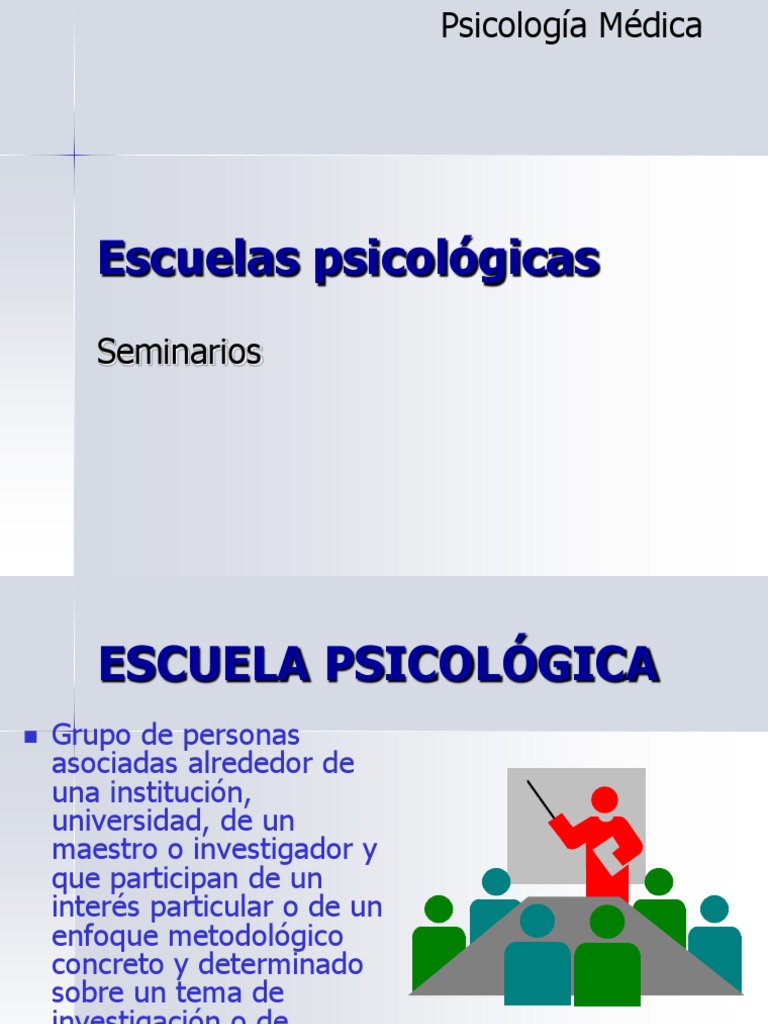 Escuelas Psicologicas DIAPOSITIVAS | PDF | Sicología | Ciencias del ...
