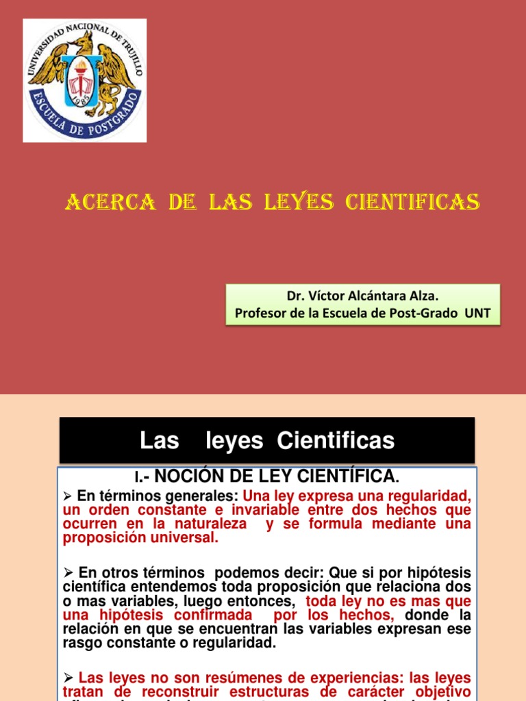 Las Leyes Cientificas | PDF | Hipótesis | Realidad