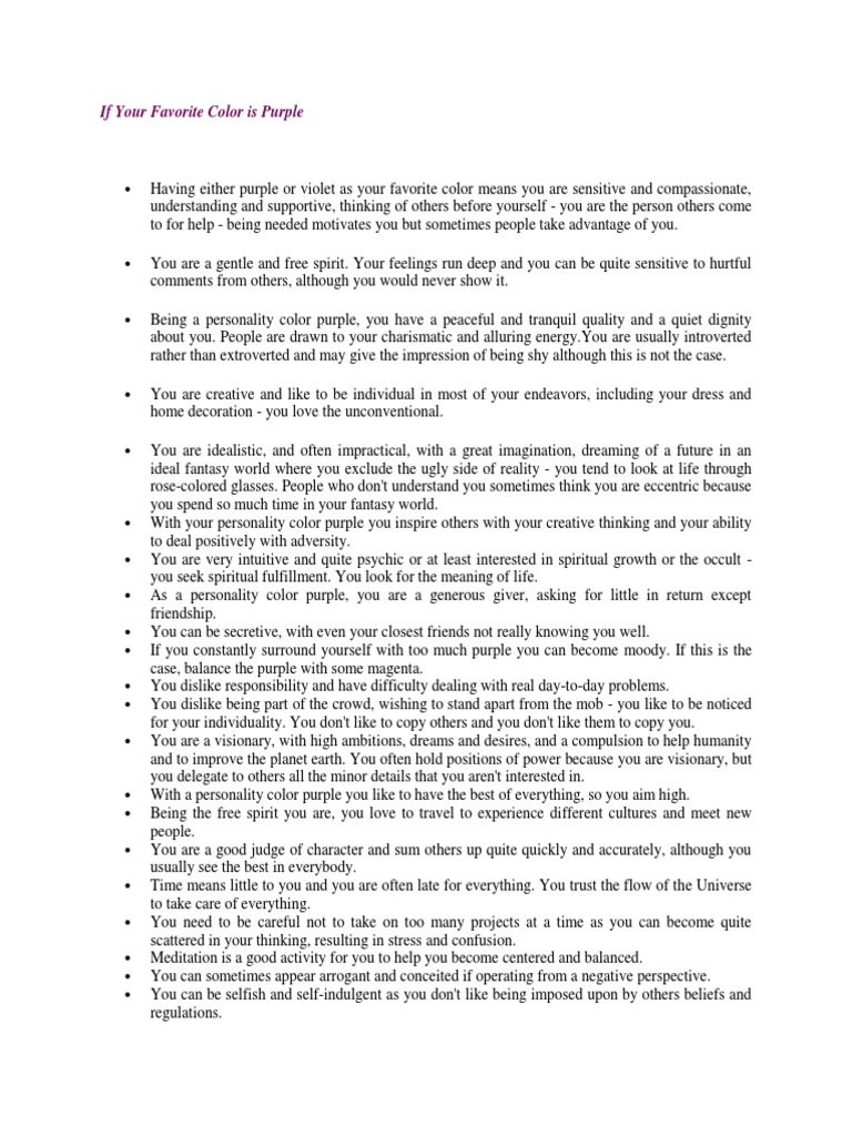 The Color Purple and Violet: A Comprehensive Exploration of the Meaning ...