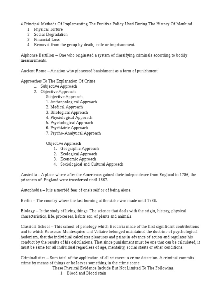 Introduction To Criminal Justice System | PDF | Criminology | Crime ...