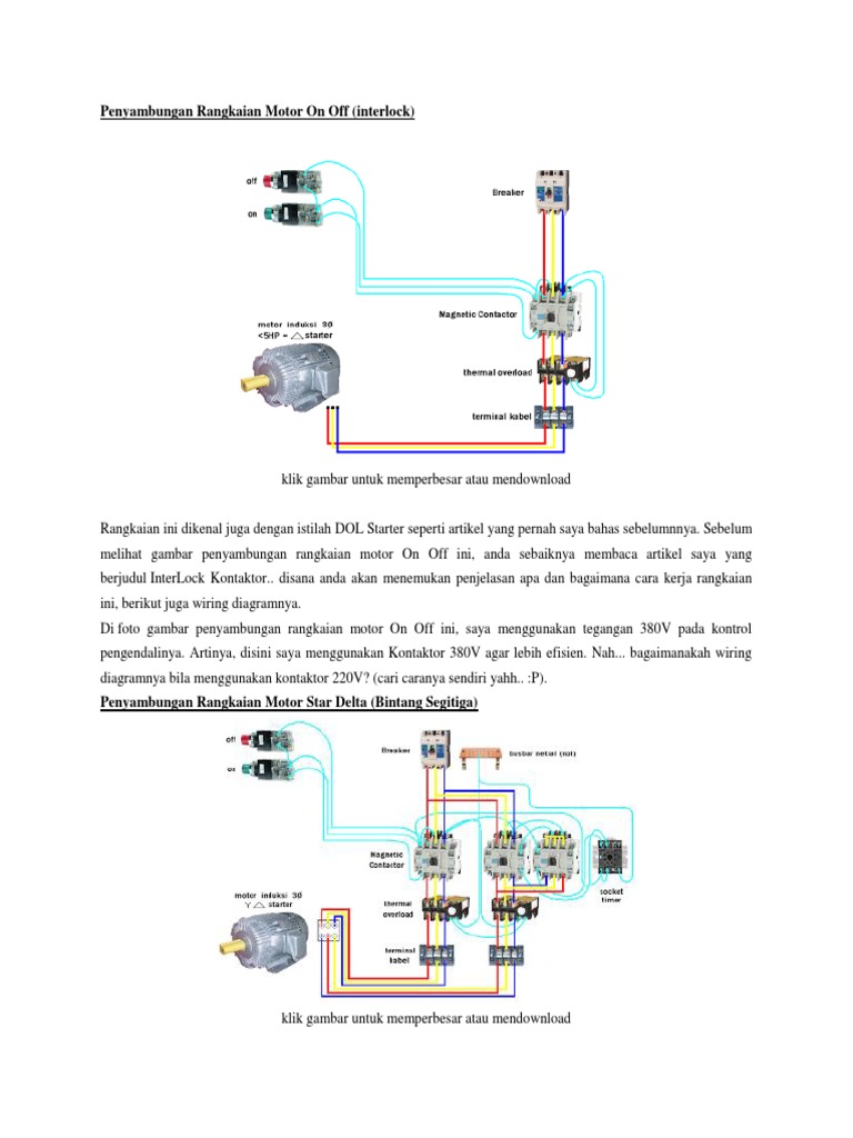 Penyambungan Rangkaian Motor On Off | PDF | Sains & Matematika ...