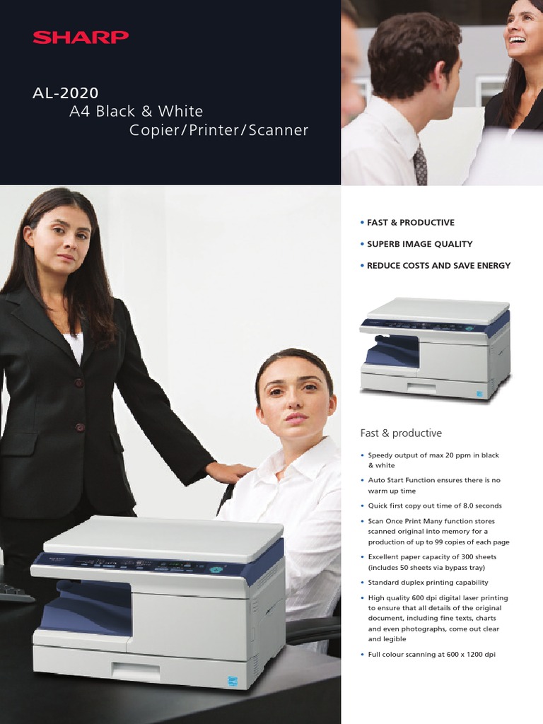 Sharp Al 2020 Brochure | PDF | Printer (Computing) | Image Scanner