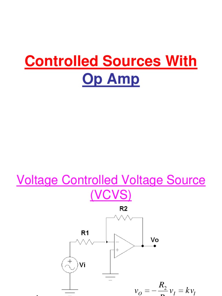 Topic 3 Controlled Sources Pdf Electronic Circuits Electrical