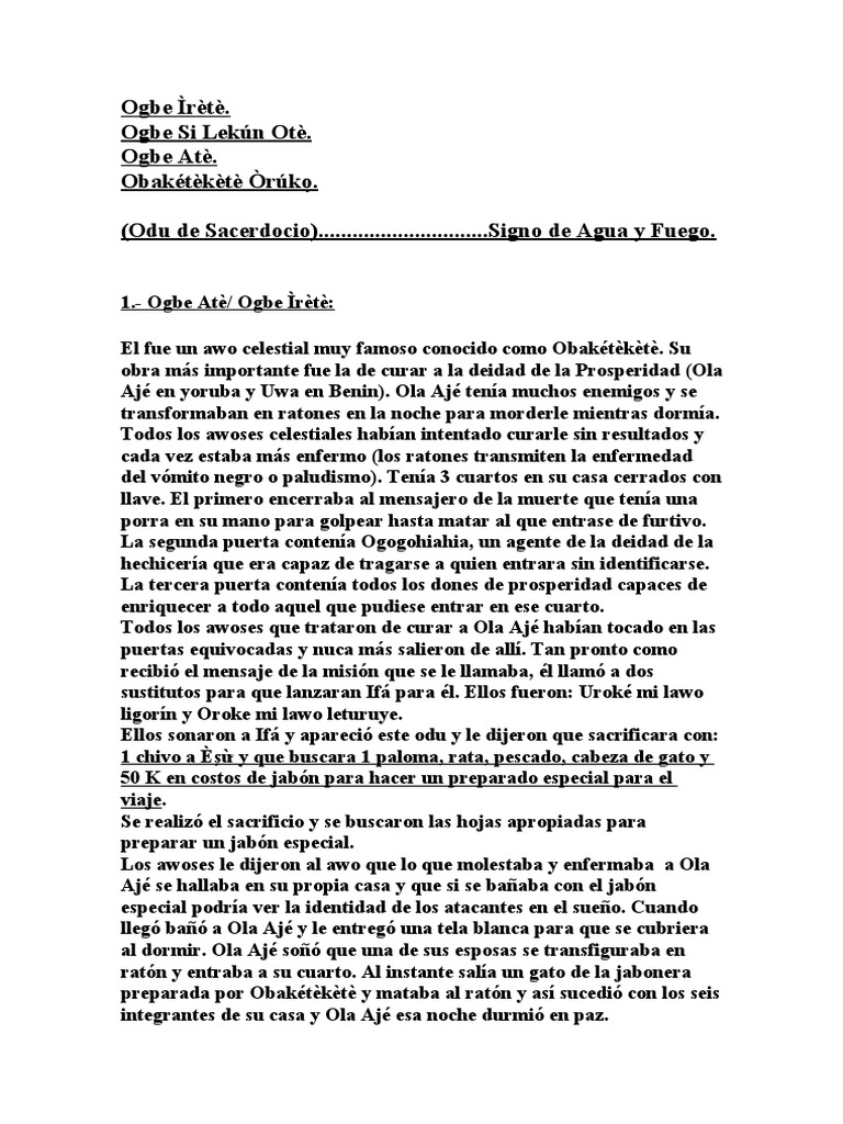 Ogbe Ìrètè | PDF | Economía (general) | Agricultura