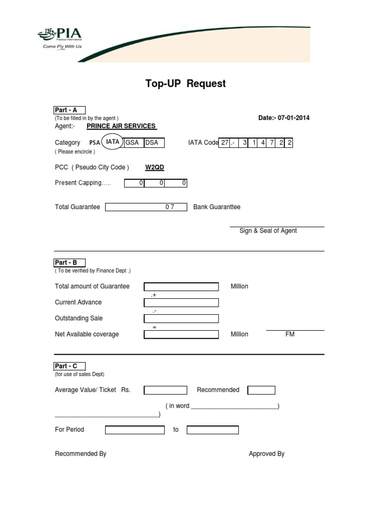 Top-Up Request1 | PDF | Business | Finance & Money Management