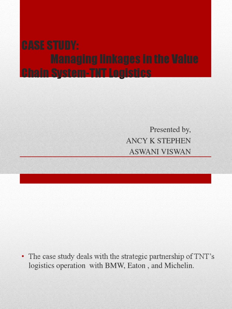 Case Study | PDF | Logistics | Outsourcing
