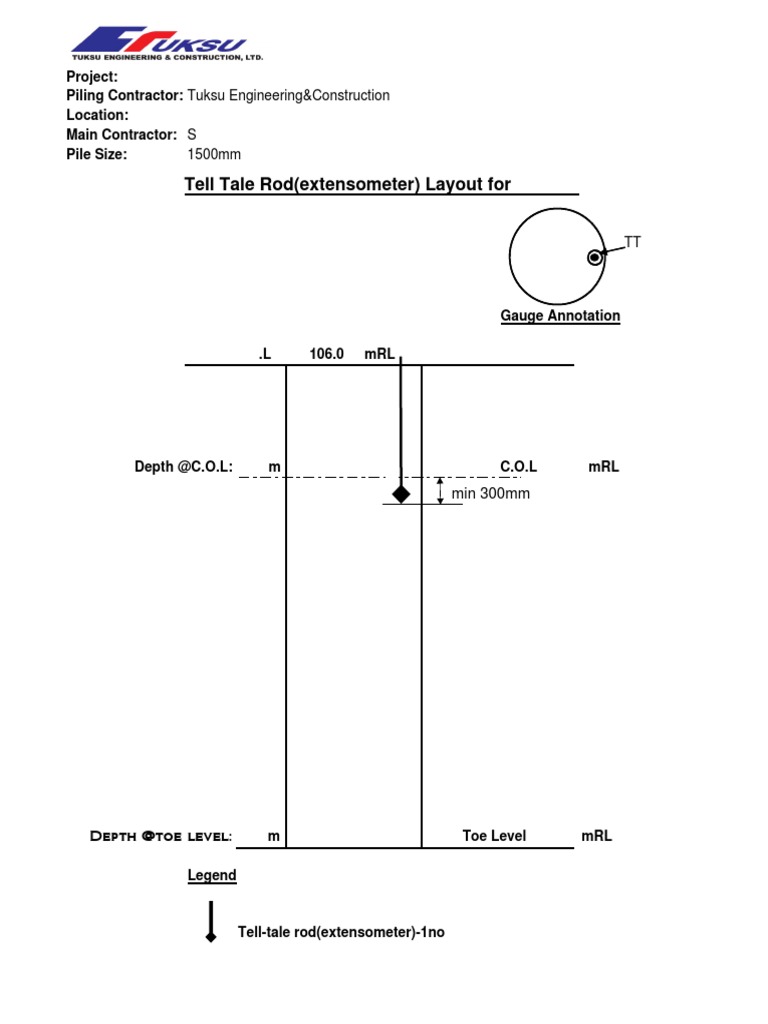 Telltale Rod Details For WLT | PDF