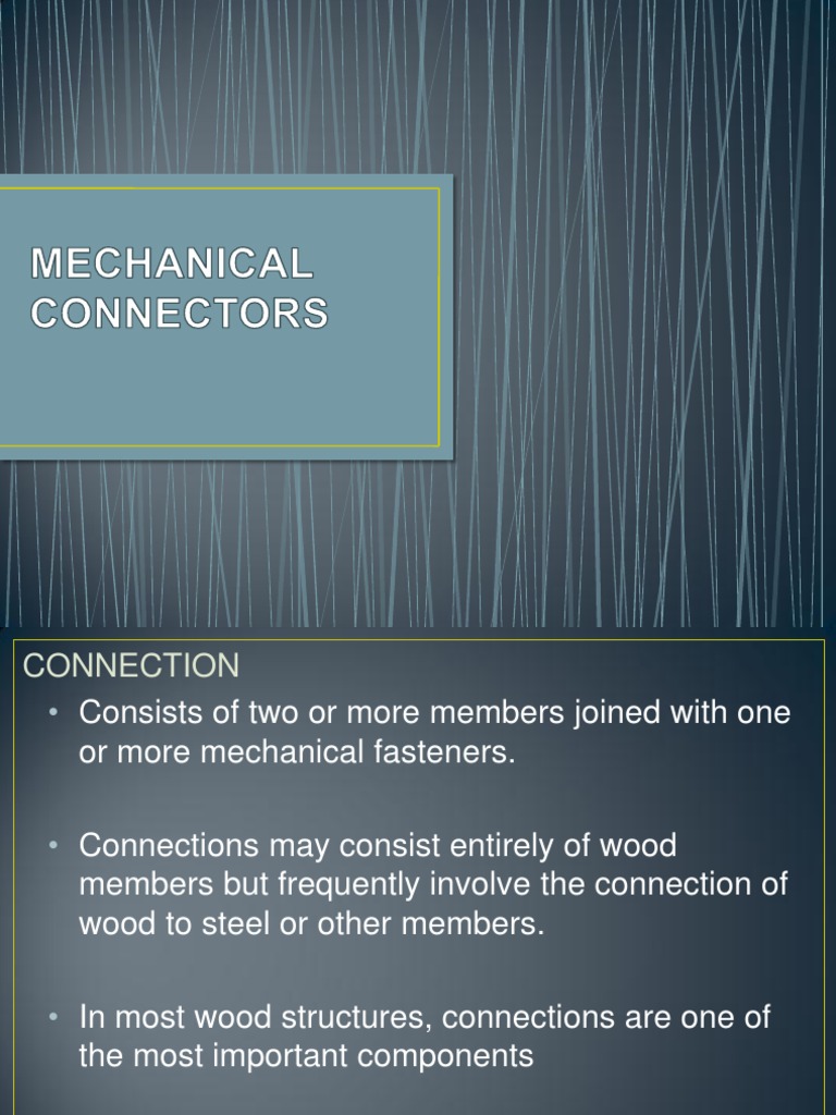 Mechanical Connectors | PDF | Nut (Hardware) | Screw