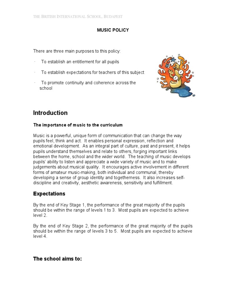 Music Policy BISB | PDF | Curriculum | Teachers