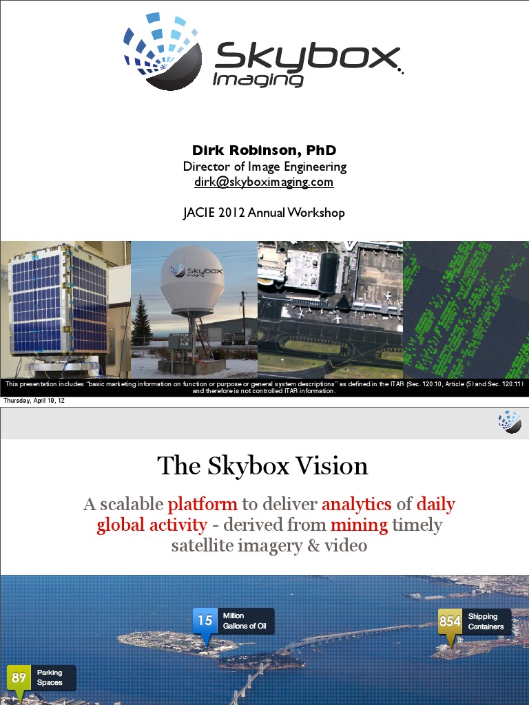 Sky Sat 1 Presentation | PDF | Image Resolution | Imaging