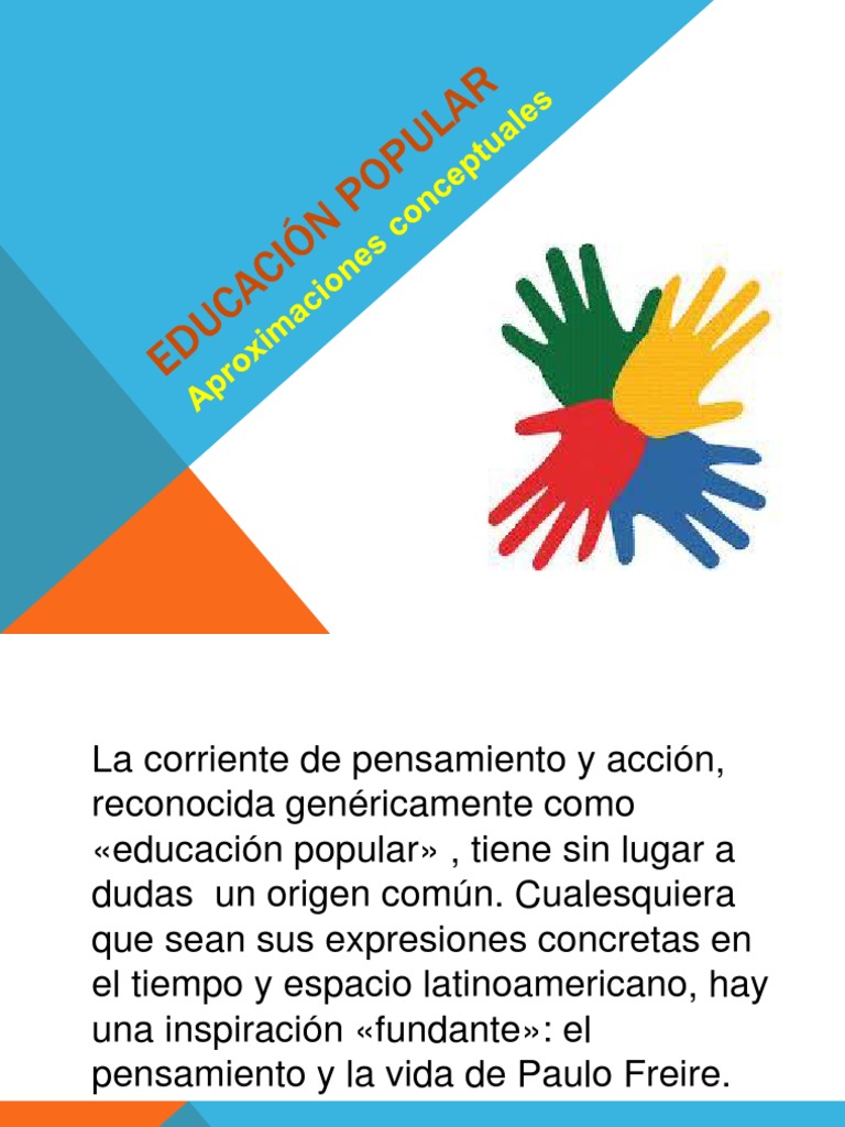 Educación Popular - Conceptos | PDF | Sociedad | Conocimiento