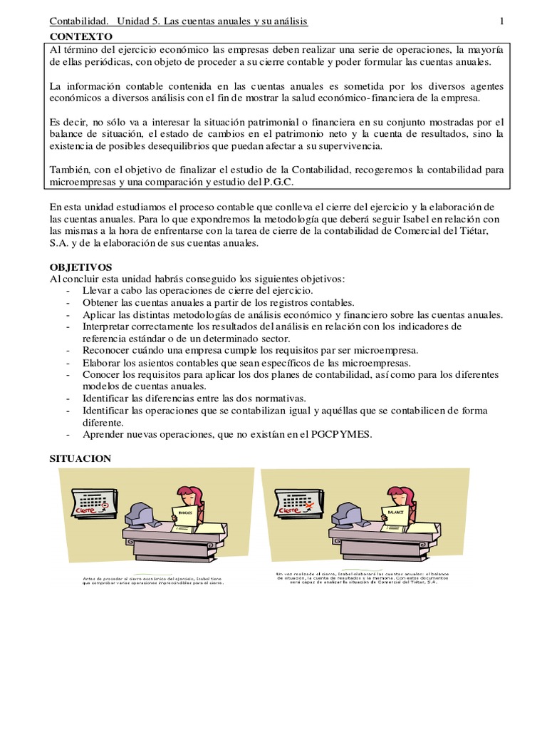 Unidad 5. Tema 1. Cierre Del Ejercicio y Cuentas Anuales P1 | PDF | Beneficio (economía ...
