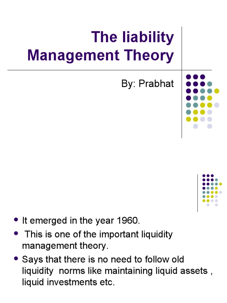 Liability Management Theory Overview | PDF