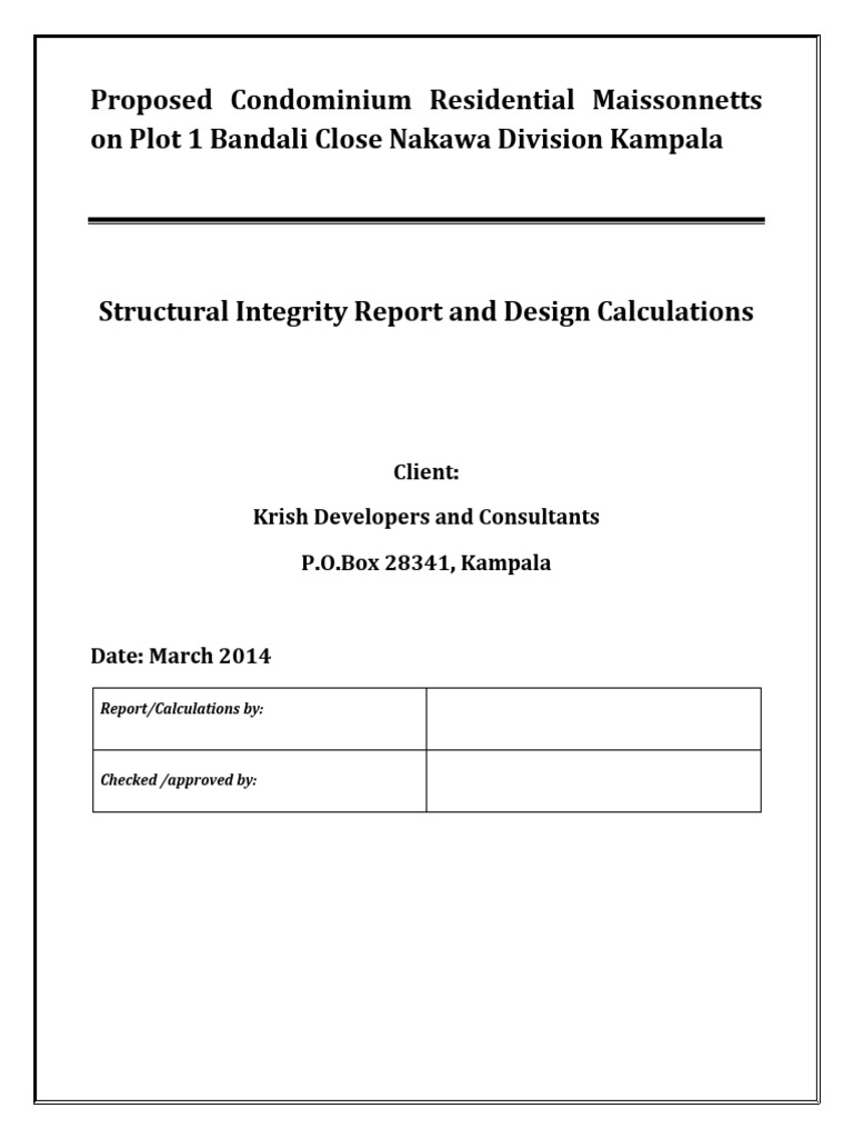 Design Integrity Report | PDF | Beam (Structure) | Geotechnical Engineering