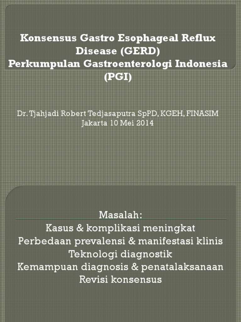 RD Dan Skoring Gerd-Q | PDF | Penyakit Refluks Gastroesofagus | Perih ...