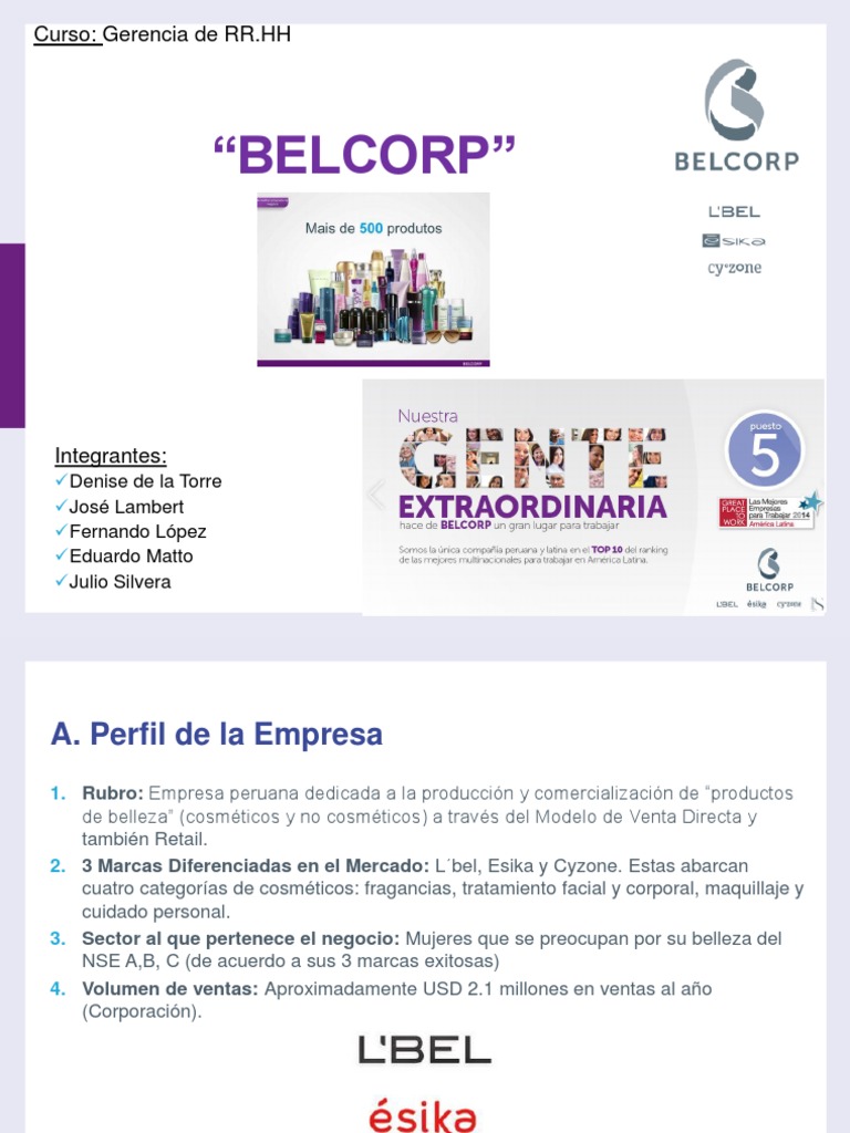Belcorp GG RRHH | PDF | Productos cosméticos | Liderazgo