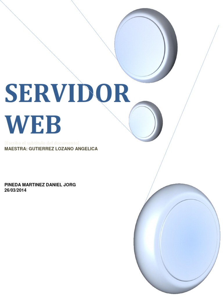 Servidor Web PDF | PDF | Servidor web | Internet y web