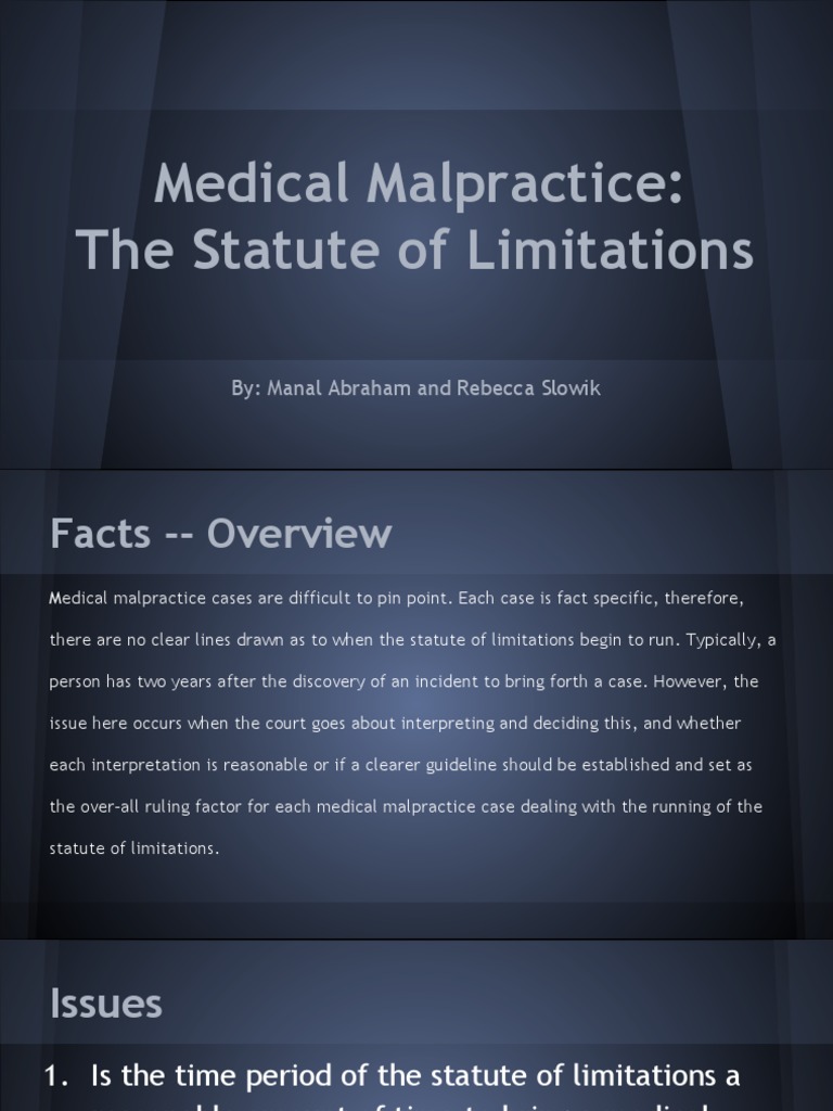 Medical Malpractice PowerPoint | PDF | Medical Malpractice In The ...