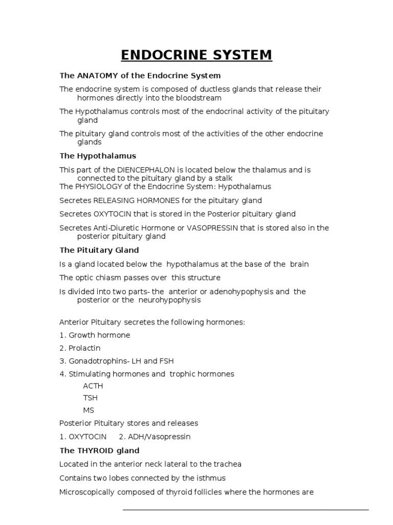 Endocrine Nursing | PDF | Adrenal Gland | Thyroid