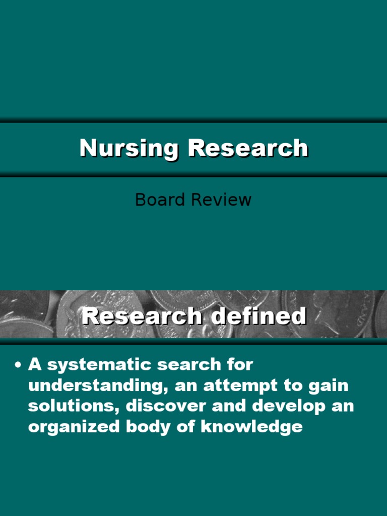 Nursing Research | Download Free PDF | Sampling (Statistics) | Hypothesis