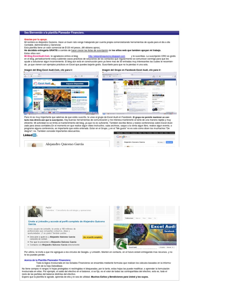 Plantilla EEFF | PDF