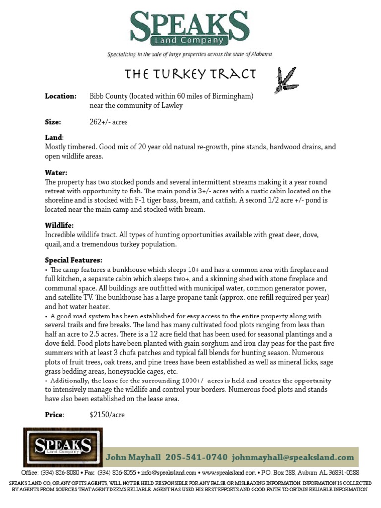 The Turkey Tract | PDF | Agriculture | Ecology