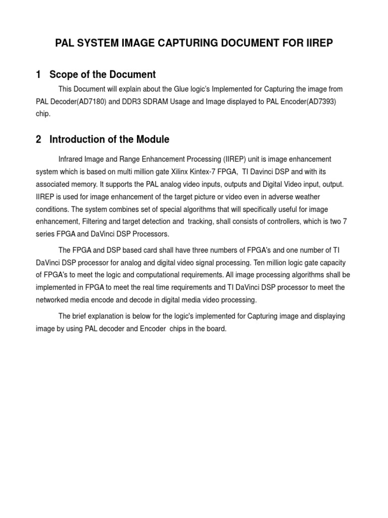 Image Pal Capturing Document | PDF | Field Programmable Gate Array ...