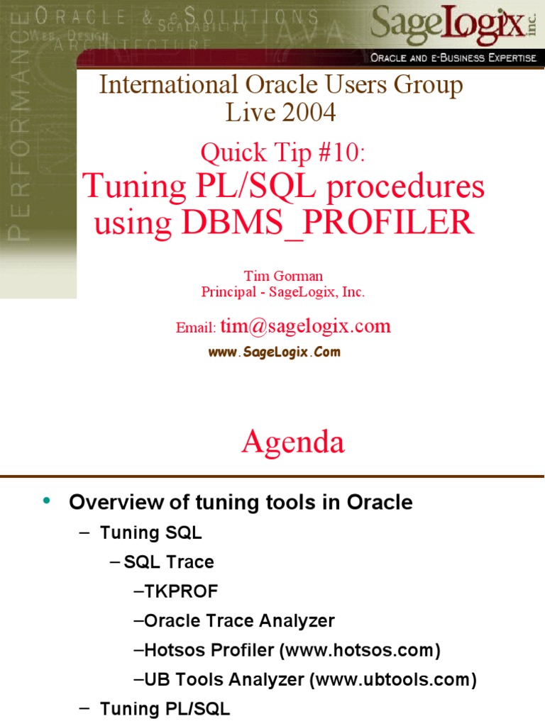 Dbms Profiler | PDF | Oracle Database | Sql