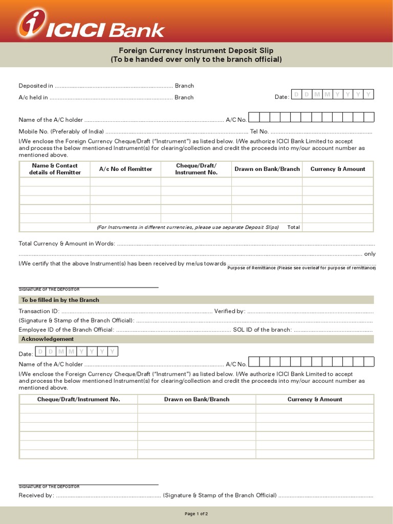 ICICI | Cheque | Banks