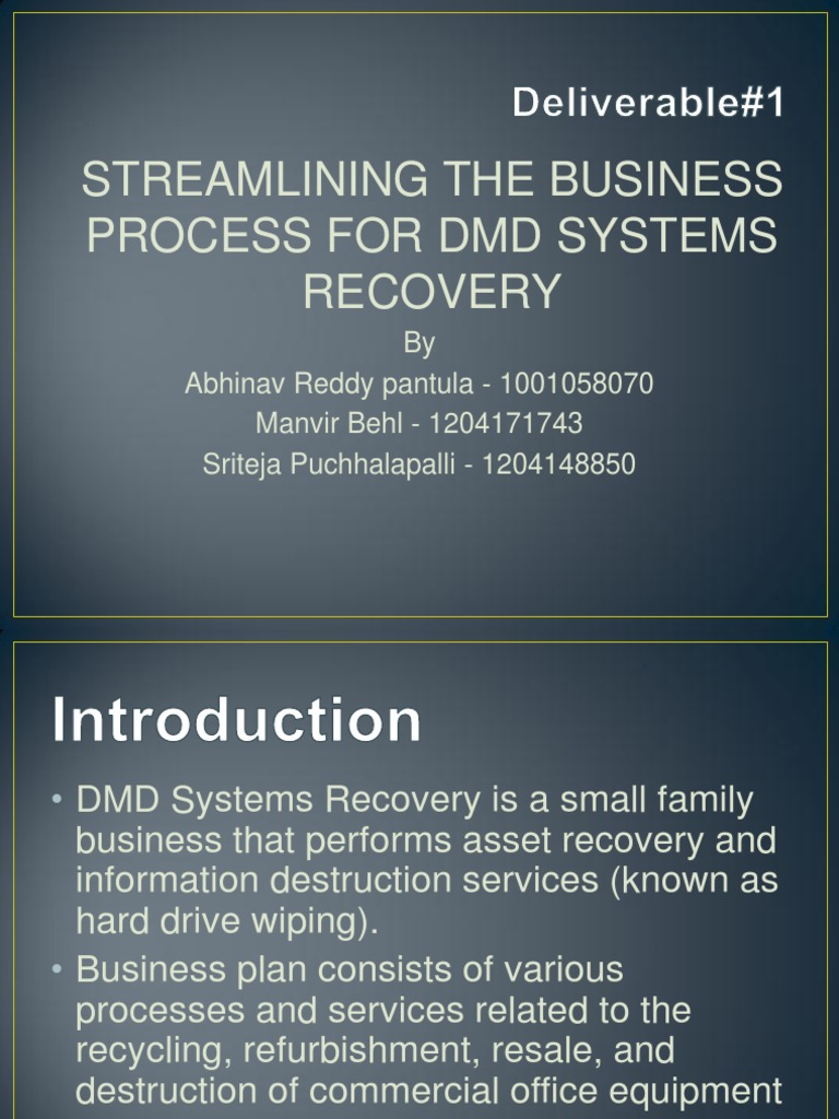 Streamlining The Business Process | PDF | Inventory | Business Process